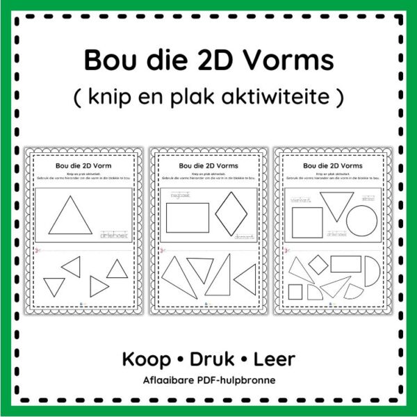 Bou die 2D Vorms – The Early Learning Toolbox